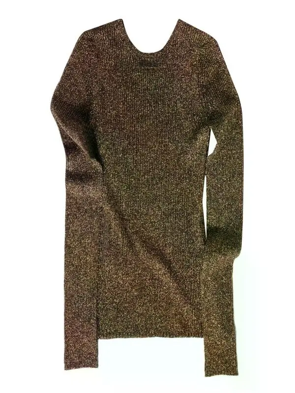 Miu Miu Lamé Crew-neck Sweater