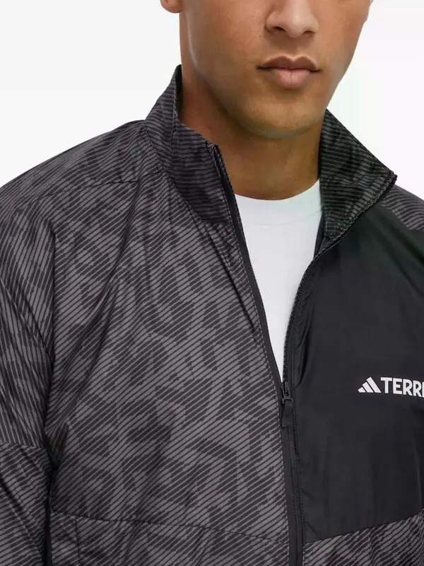 Adidas Abstract-print Zip-up Jacket