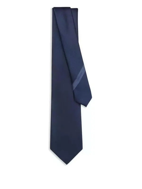 FERRAGAMO Jacquard Neck Tie - Blue