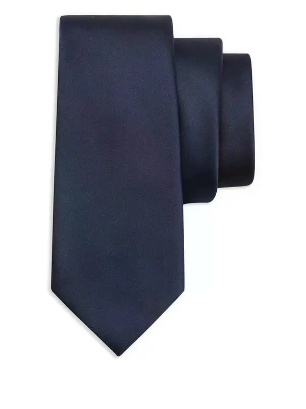 FERRAGAMO Twill-weave Silk Neck Tie - Blue