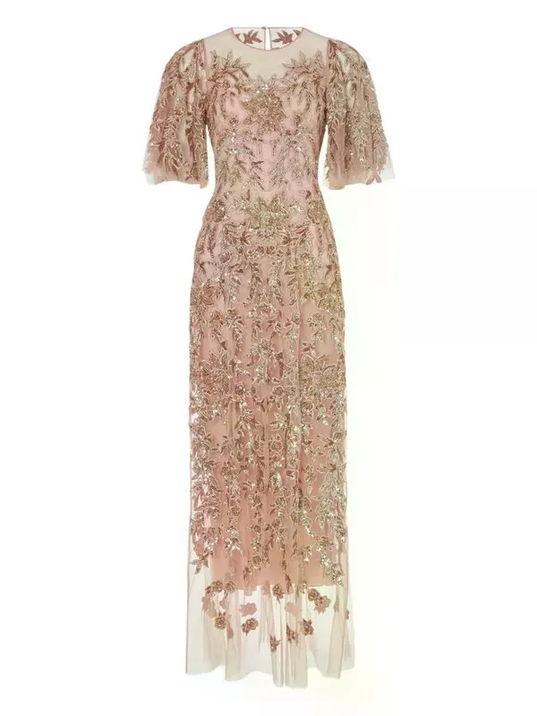 TEMPERLEY LONDON Genevieve Embellished Flared Hem Dress
