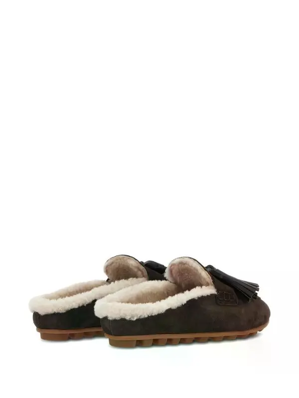 Hogan Suede Slippers - Brown