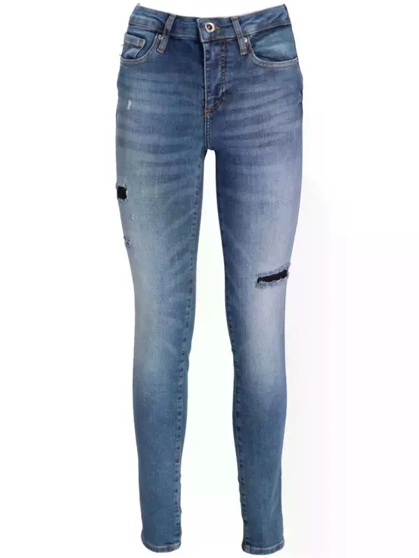 Armani Exchange Distressed Skinny Jeans