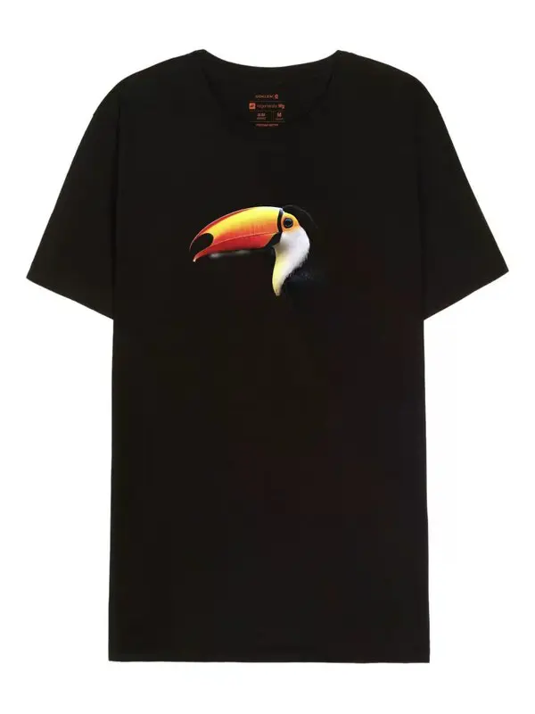 OSKLEN Toucan-print T-shirt - Black