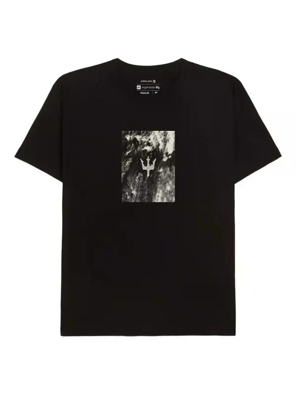 OSKLEN Trident-print T-shirt - Black