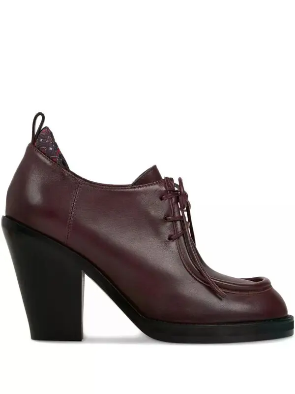 Etro 75mm Lace-up Pumps - Red