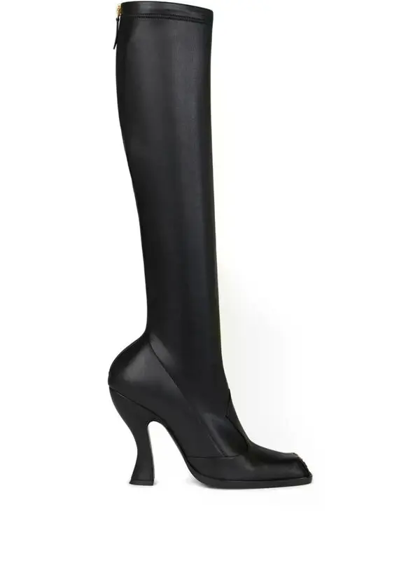Etro 105mm Sculpted-heel Studded Boots - Black