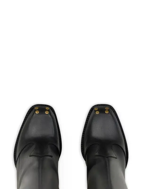 Etro 105mm Sculpted-heel Studded Boots - Black