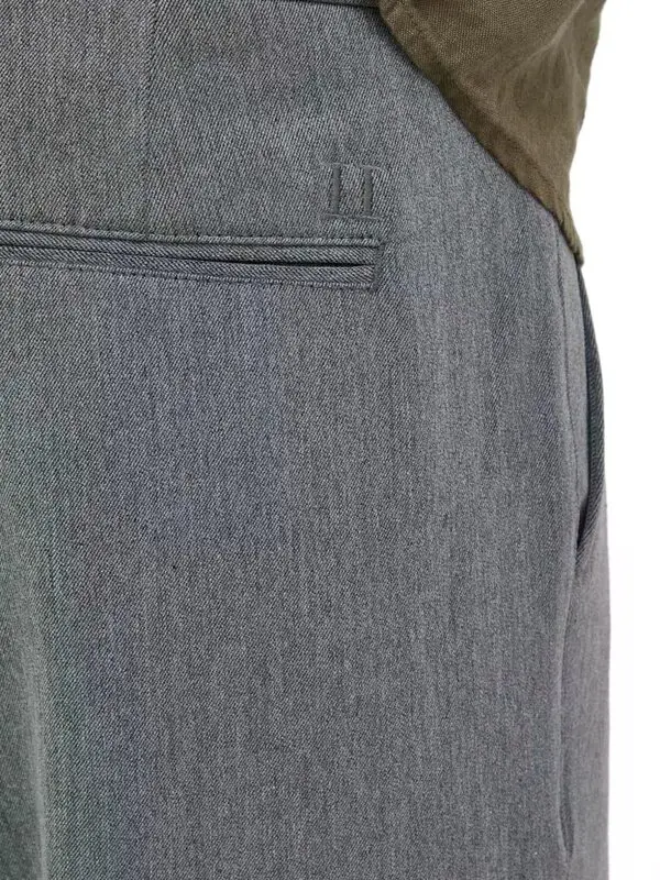LES DEUX Textured Straight Trousers