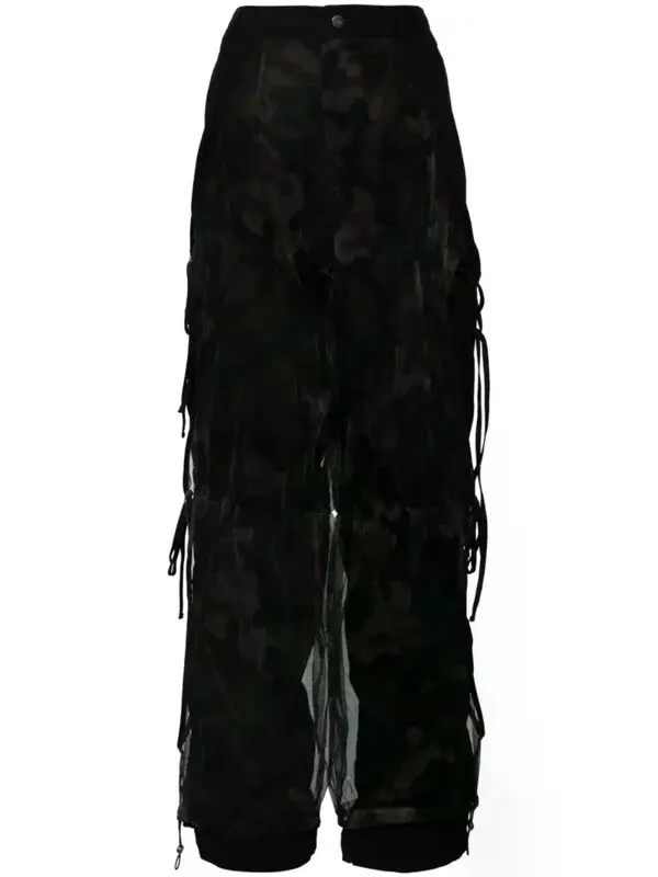 Andersson Bell Camouflage Mesh Layered Trousers
