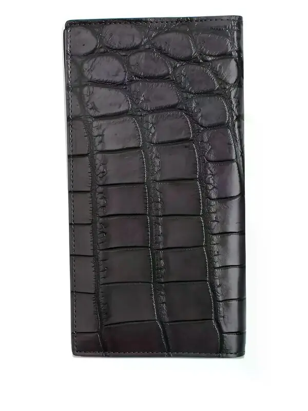 Brioni Crocodile-embossed Leather Wallet