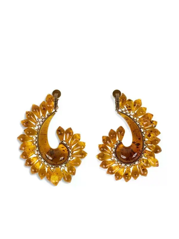 Etro Paisley Droplet Earrings - Gold