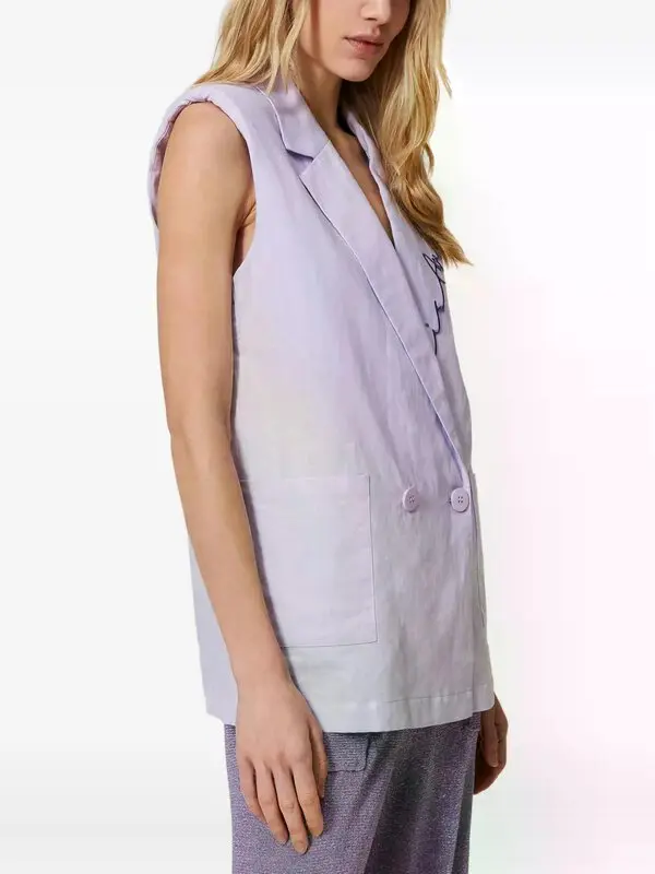 TWINSET Linen Blend Waistcoat