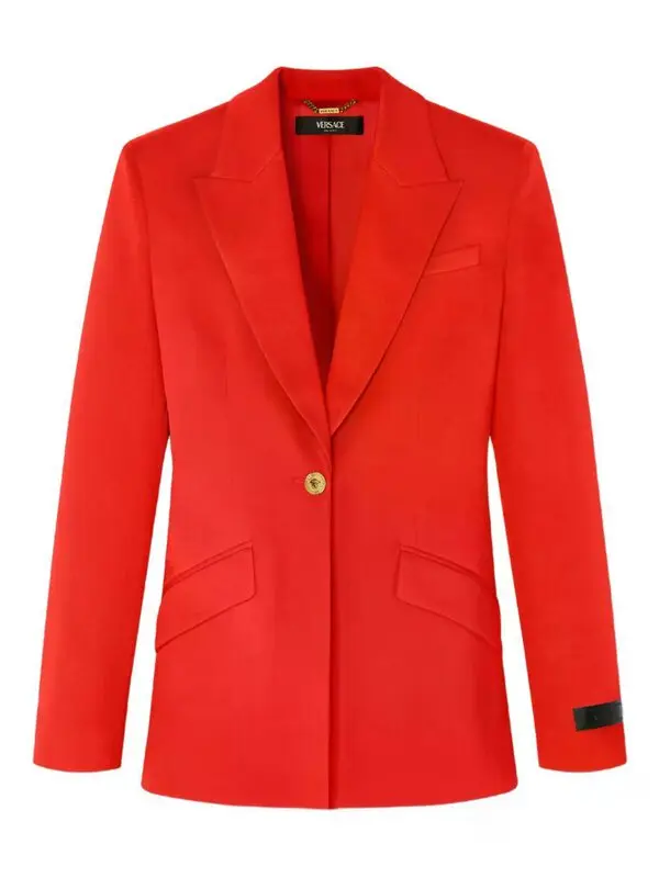 Versace Single-button Virgin Wool Blazer