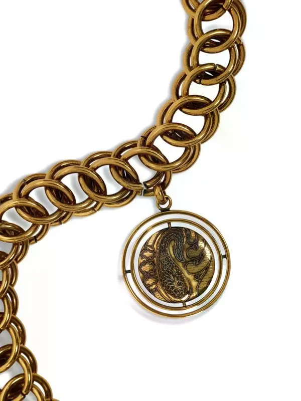 Etro Paisley Button Chain Necklace