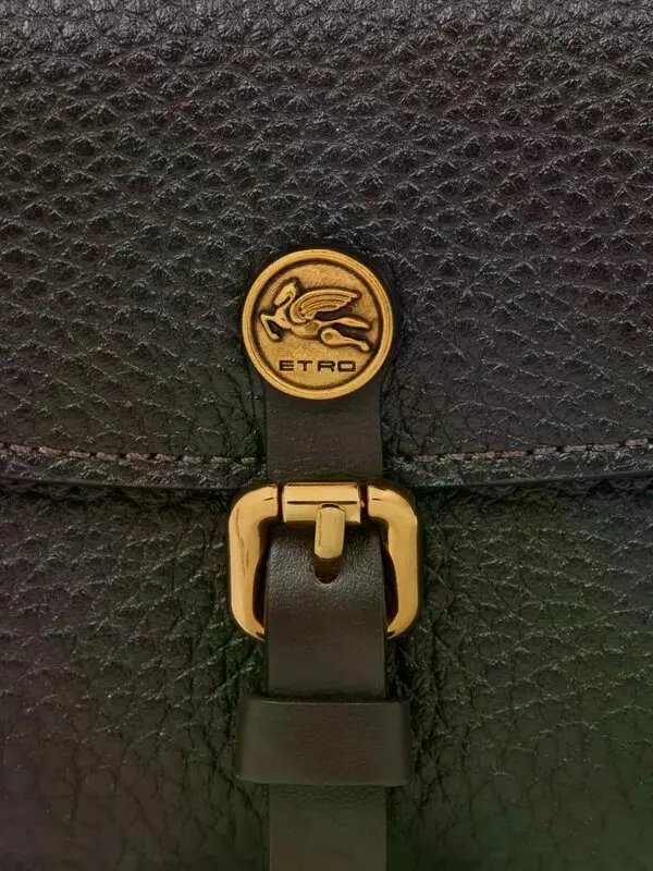 Etro Pegasus-embellished Buckle Wallet - Brown