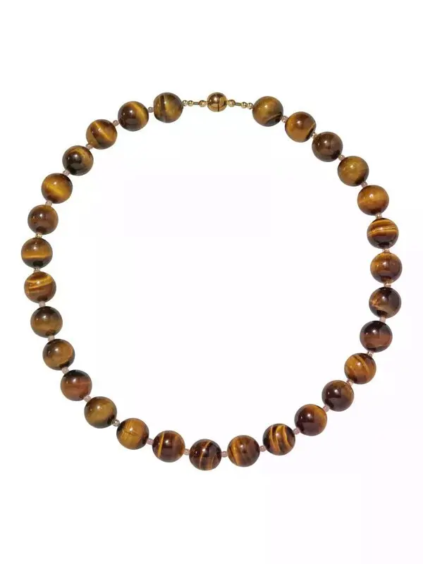 JENNIFER BEHR Corisande Beaded Necklace - Brown