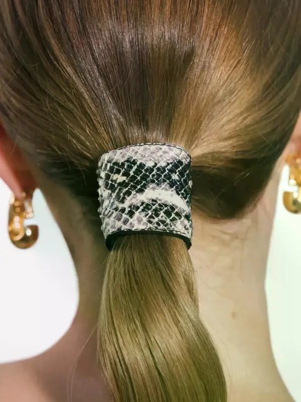JENNIFER BEHR Leather Embossed Pony Wrap