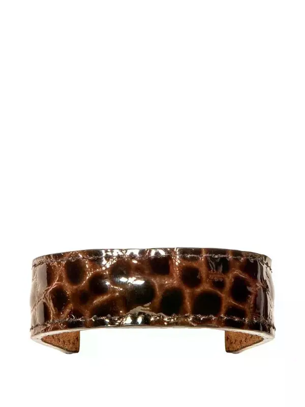 JENNIFER BEHR Leather Mini Pony Wrap - Brown