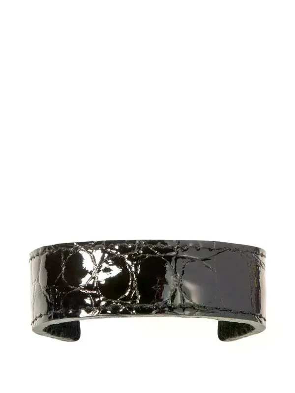 JENNIFER BEHR Leather Mini Pony Wrap - Black
