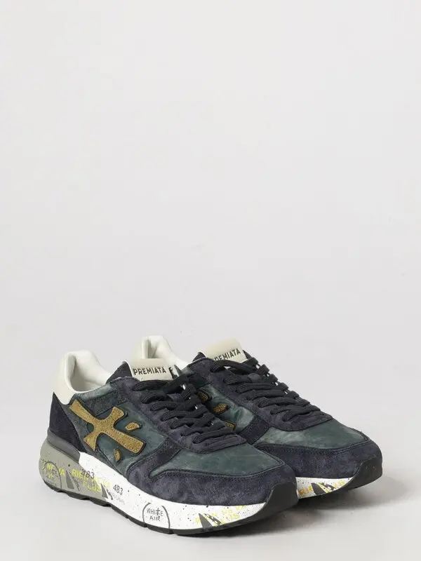 Premiata Lace Up Sneakers - Blue 1