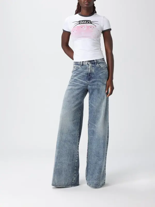 DIESEL® Wide Leg Jeans