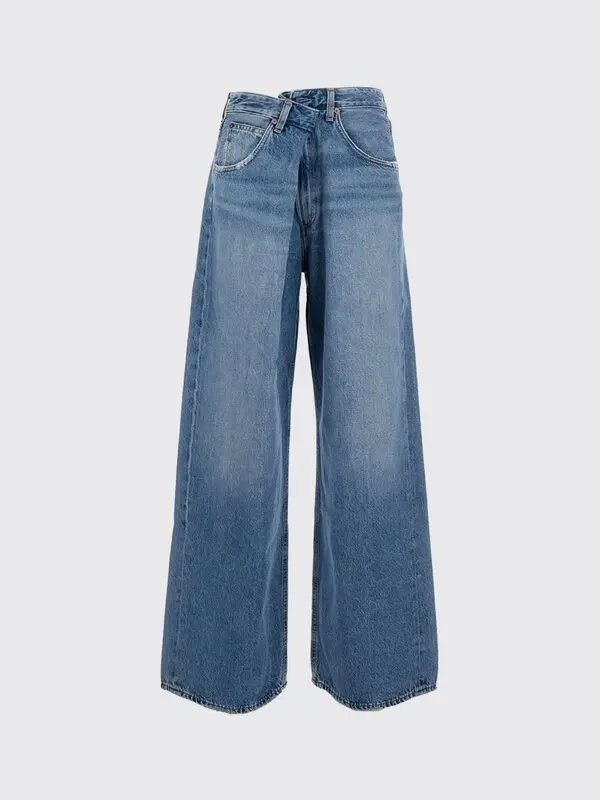 AGOLDE Vana Fold Wide-leg Jeans - Blue