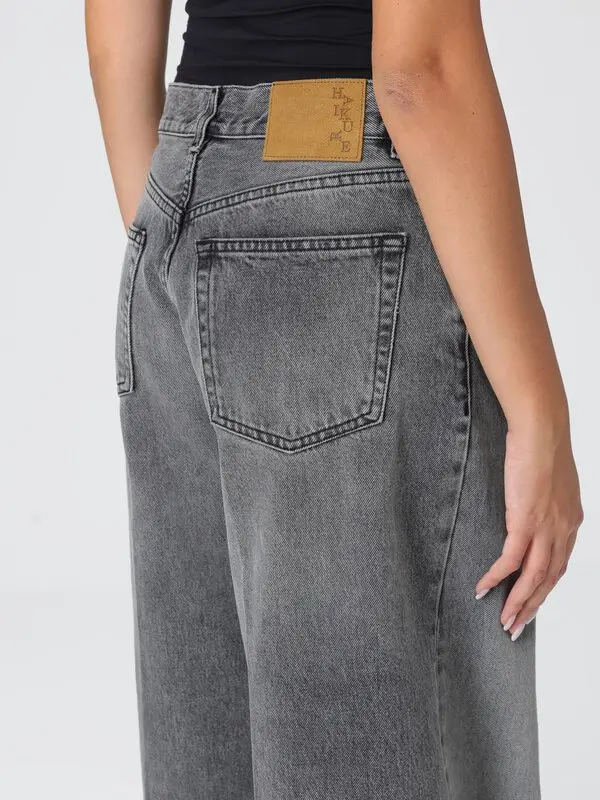 HAIKURE Wash Wide Leg Jeans - Grey