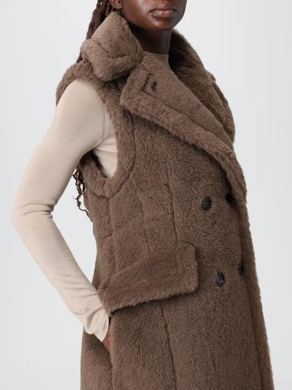 Max Mara Fur Vest - Brown