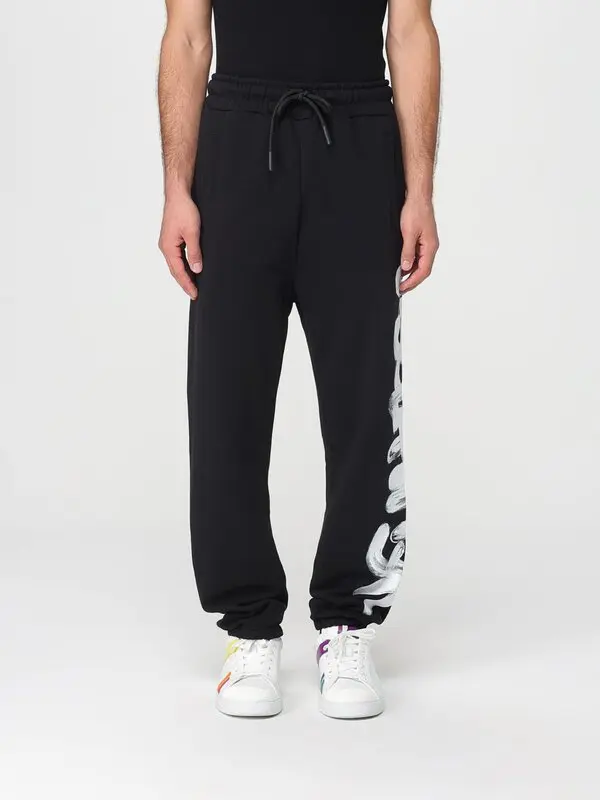 DISCLAIMER Printed Pants - Black