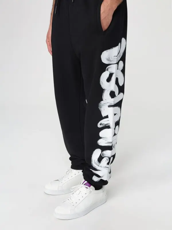 DISCLAIMER Printed Pants - Black