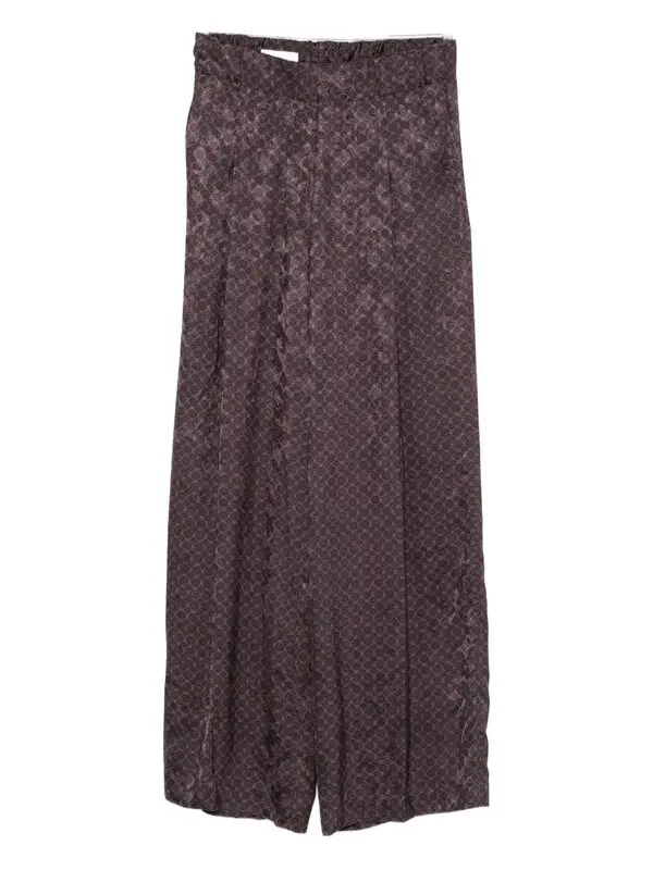 Dries Van Noten Pila Cotton Trousers - Brown