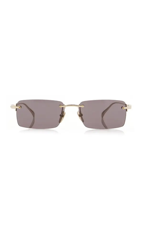 Gucci Square-frame Metal Sunglasses - Grey