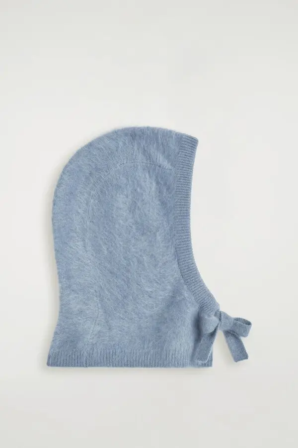 Cos Brushed Cashmere Hood - Blue