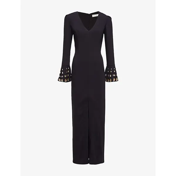 Phase Eight Woven Maxi Dress - Black