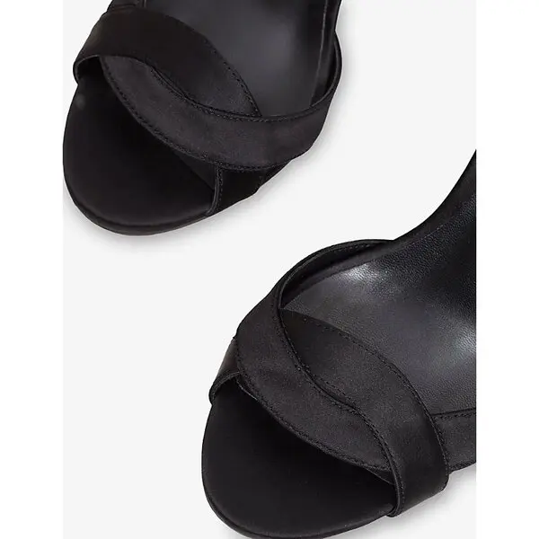PHASE EIGHT Crossover-strap Satin Heeled Sandals