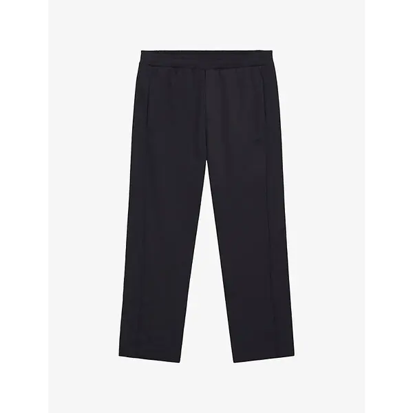 BOSS Jacquard-pattern Elasticated-waist Jersey Jogging Bottoms