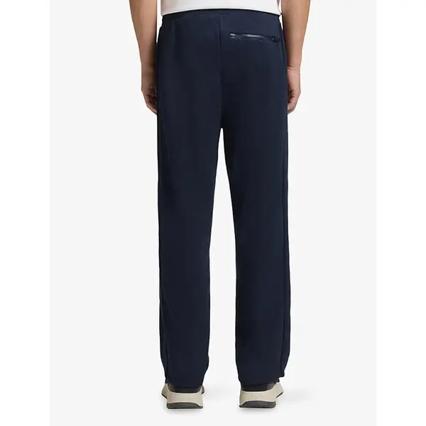 BOSS Jacquard-pattern Elasticated-waist Jersey Jogging Bottoms