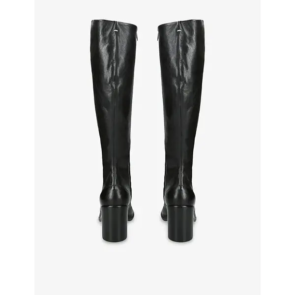 MAISON MARGIELA Tabi Leather Heeled Knee-high Boots