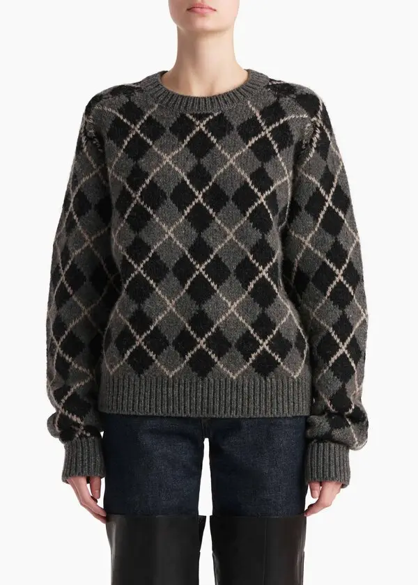 Khaite Pratt Cashmere Pullover - Stone Multi