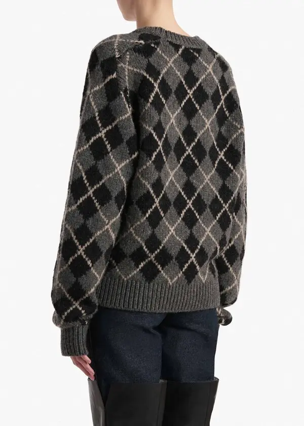 Khaite Pratt Cashmere Pullover - Stone Multi