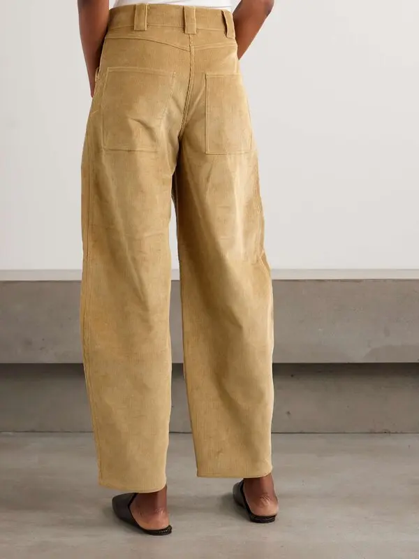 Co Cotton-corduroy Barrel-leg Pants