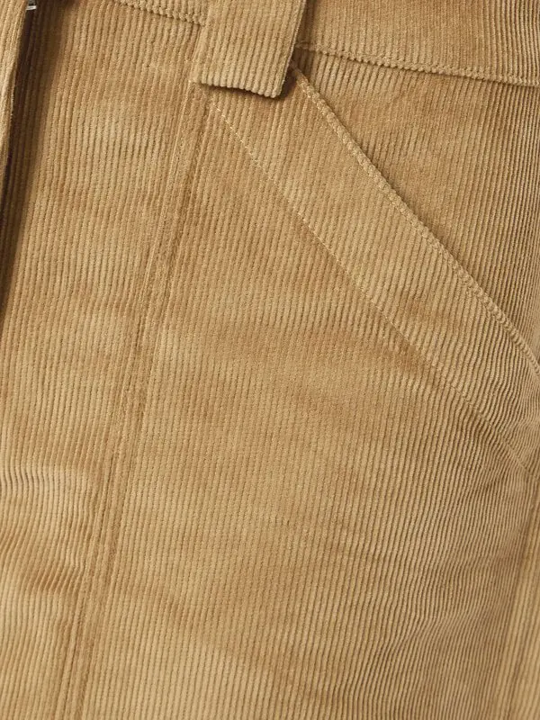 Co Cotton-corduroy Barrel-leg Pants