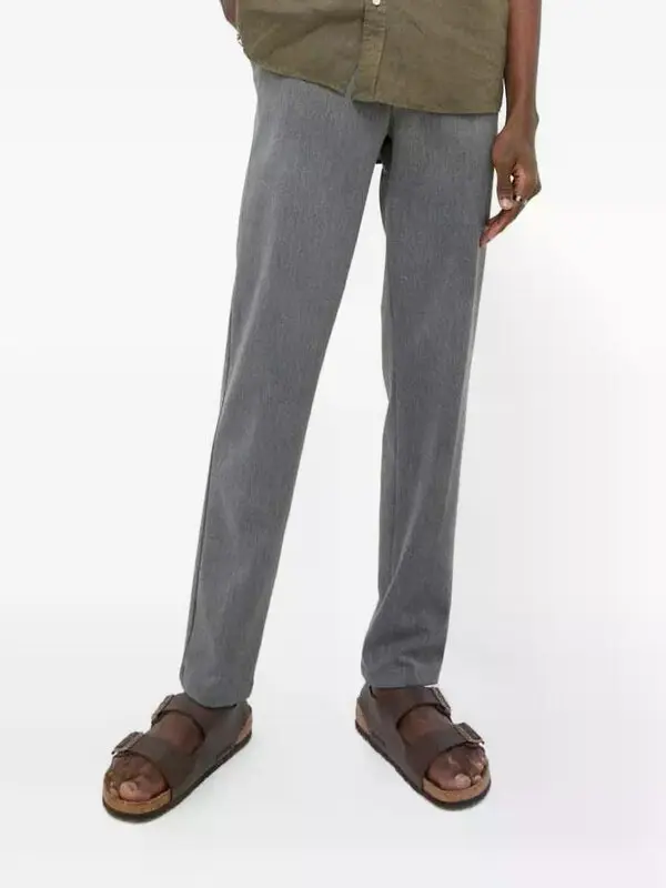 LES DEUX Textured Straight Trousers