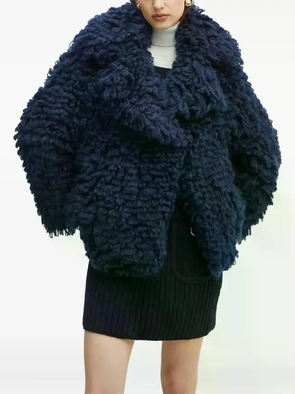Luisa Spagnoli Bouclé Jacket With Shawl Collar