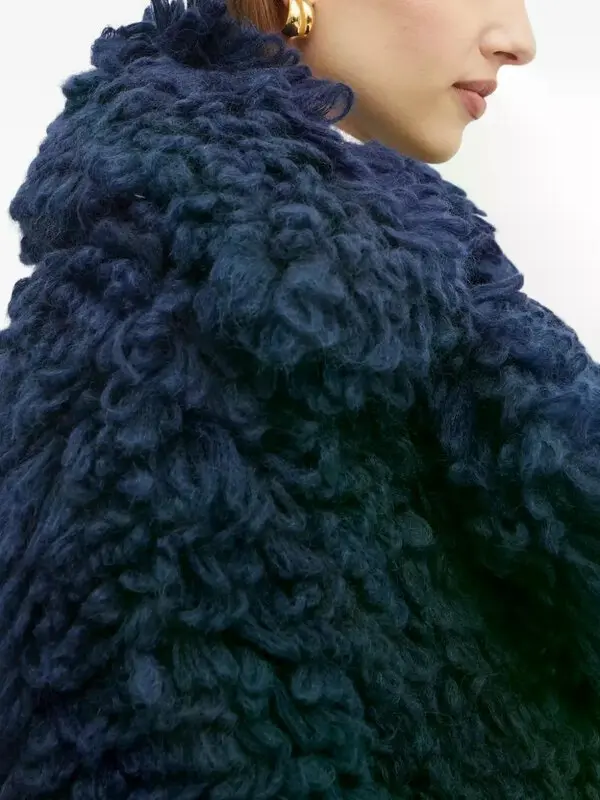 Luisa Spagnoli Bouclé Jacket With Shawl Collar
