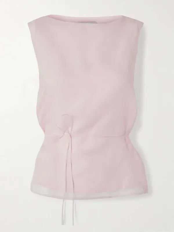 Altuzarra - Siggi Silk-Organza Top With Tie Details