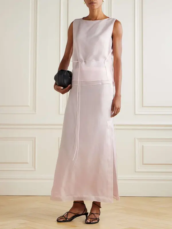 Altuzarra - Siggi Silk-Organza Top With Tie Details