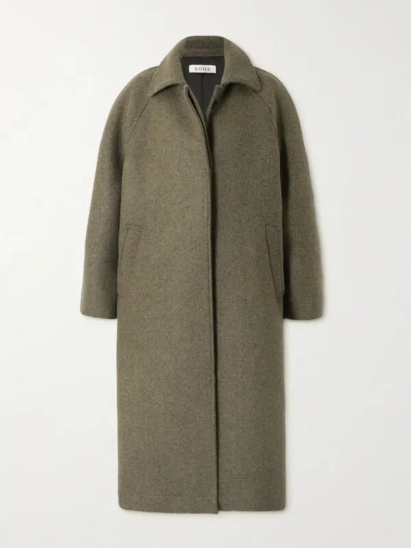 RÓHE Leandra Alpaca-blend Coat - Green