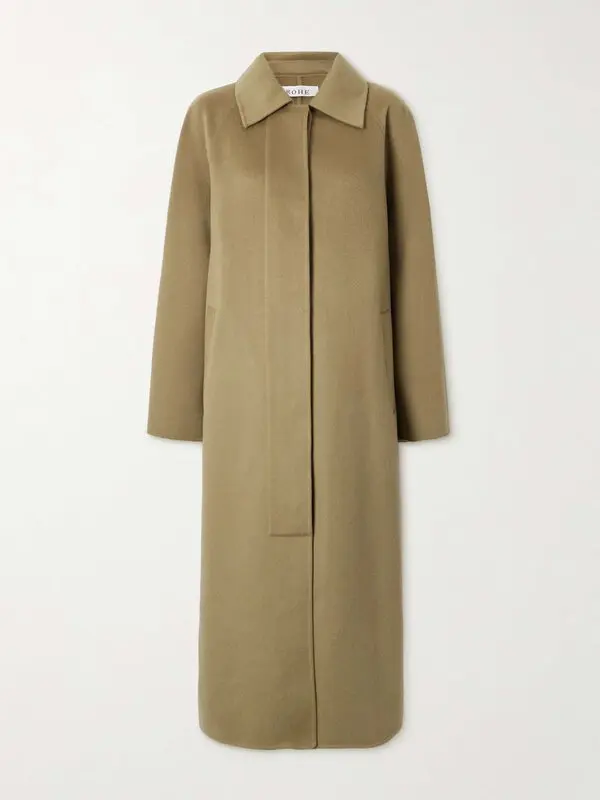 RÓHE Leandra Cashmere-blend Coat - Camel